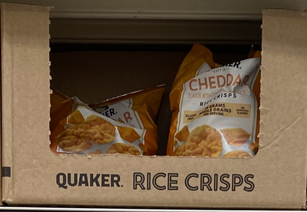 Quaker Rice Crisps, Cheddar – Box Oregon